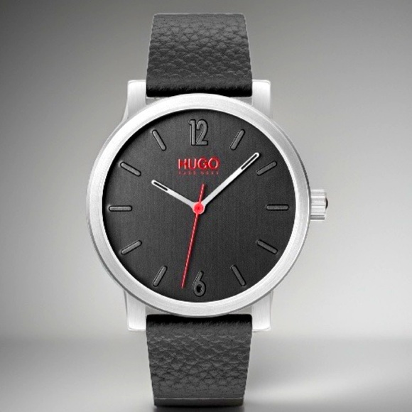 HUGO | Accessories | Hugo Rase Men Quartz Stainless Steel And Leather ...